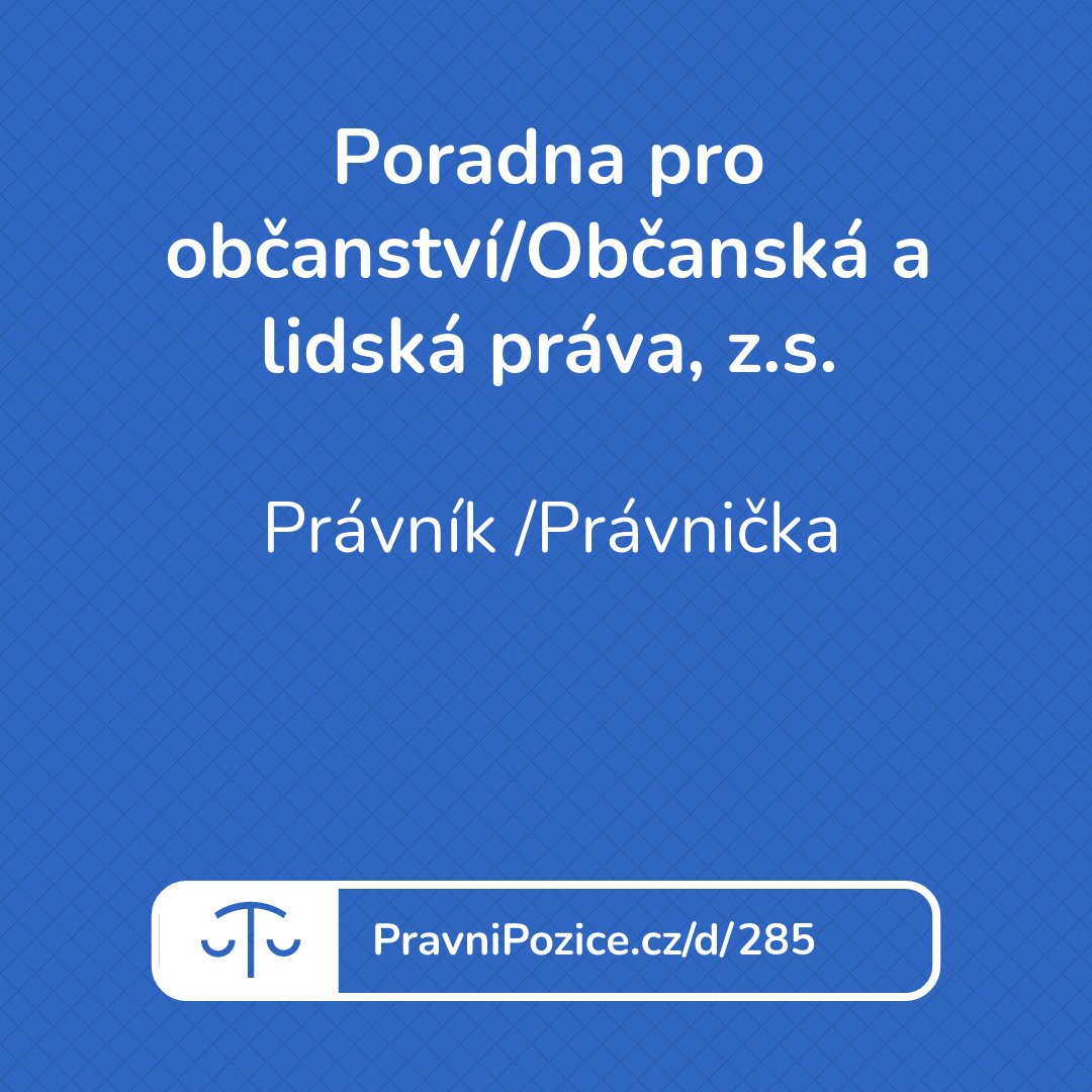 Právník /Právnička - Právník /Právnička | PrávníPozice.cz